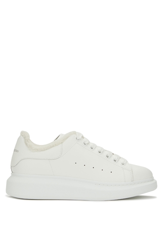 Alexander McQueen Kadın Oversize Beyaz Deri Sneaker 36 EU