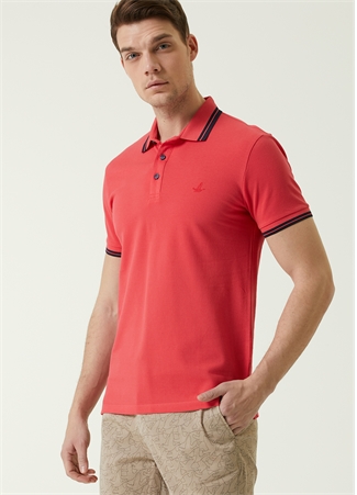 Beymen Club Erkek Slim Fit Kırmızı Polo Yaka Şeritli T-shirt XL Beymen Club Erkek Slim Fit Kırmızı Polo Yaka Şeritli T-shirt XL