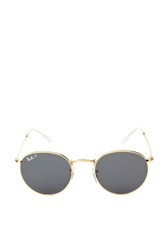 Ray-Ban Erkek Gold Polarize Camlı Kadın Güneş Gözlüğü Altın Rengi 50 EU