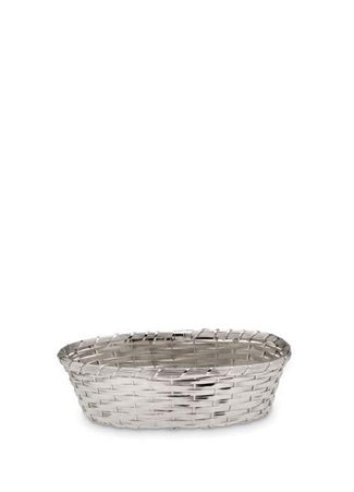 Luxuria Silver Oval Formlu Metal Ekmeklik Gri Luxuria Silver Oval Formlu Metal Ekmeklik Gri