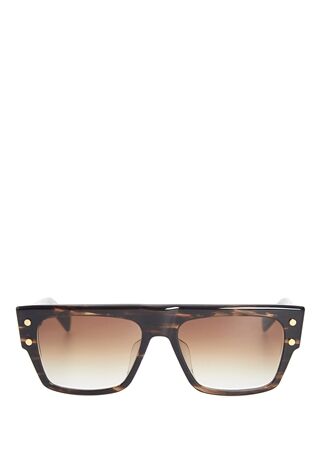 Balmain Kadın Kahverengi Gold Güneş Gözlüğü EU