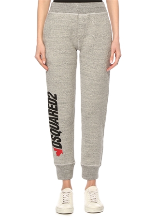 Dsquared2 Kadın Gri Logolu Jogger Eşofman Altı L EU Dsquared2 Kadın Gri Logolu Jogger Eşofman Altı L EU