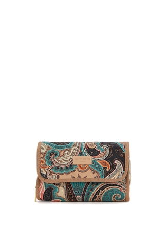 Etro Kadın Colorblocked Etnik Desenli Makyaj Çantası Siyah EU Etro Kadın Colorblocked Etnik Desenli Makyaj Çantası Siyah EU