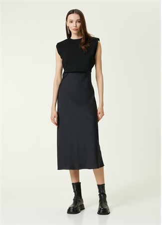 Allsaints Kadın Siyah T-shirt Detaylı Midi Elbise 4 Uk Allsaints Kadın Siyah T-shirt Detaylı Midi Elbise 4 Uk