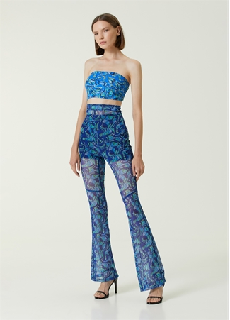 Rhodochrosite Kadın Bouncy Mavi Kelebek Desenli Tül Pantolon M/L EU Rhodochrosite Kadın Bouncy Mavi Kelebek Desenli Tül Pantolon M/L EU