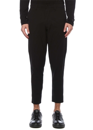 Isaora Erkek Siyah Streç Chino Pantolon S EU