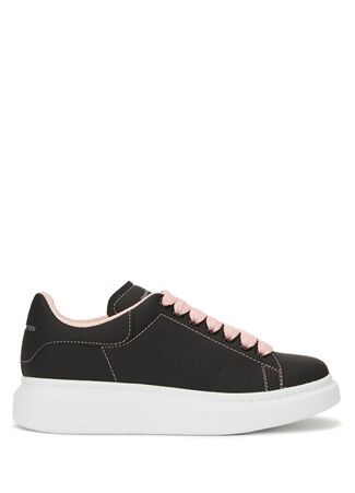 Alexander McQueen Kadın Siyah Pembe Logolu Sneaker 38 EU