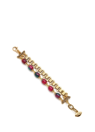 Mon Reve Kadın Plauve Boncuklu Altın Rengi Kaplama Bileklik EU Mon Reve Kadın Plauve Boncuklu Altın Rengi Kaplama Bileklik EU