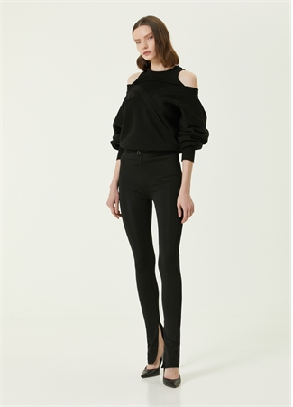 Label by Homelike Kadın Bogota Siyah Fermuar Detaylı Tayt XS EU