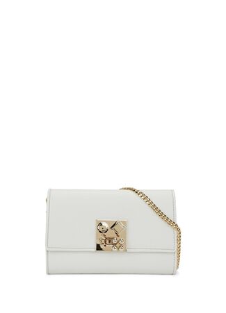 Christian Louboutin Kadın Beyaz Deri Omuz Çantası Eu Christian Louboutin Kadın Beyaz Deri Omuz Çantası Eu