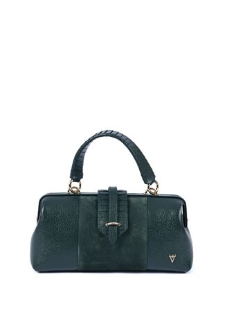 Hiva Atelier Kadın Nubes Doctor Yeşil Deri Omuz Çantası EU