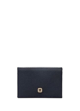 Beymen Hediye Kadın Lacivert Dokulu Deri Kartvizitlik EU