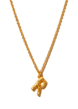 Fidelle Kadın Alphabet Pendant Large R Altın Rengi Kolye L EU Fidelle Kadın Alphabet Pendant Large R Altın Rengi Kolye L EU