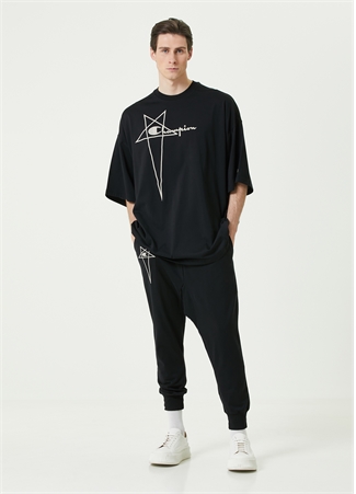 Rick Owens X Champion Erkek Eşofman Siyah S Eu Rick Owens X Champion Erkek Eşofman Siyah S Eu