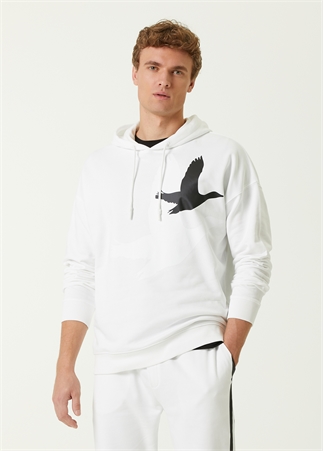 Beymen Club Erkek Beyaz Kapüşonlu Logo Detaylı T-shirt S Beymen Club Erkek Beyaz Kapüşonlu Logo Detaylı T-shirt S