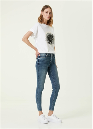 Allsaints Kadın Miller Mavi Skinny Jean Pantolon S EU Allsaints Kadın Miller Mavi Skinny Jean Pantolon S EU