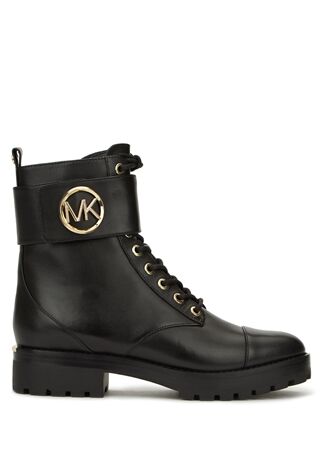 Michael Kors Kadın Siyah Logo Detaylı Deri Bot 0 US