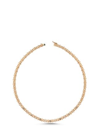 Dime Tribe Kadın Pırlantalı Altın Rengi Çubuk Kolye EU Dime Tribe Kadın Pırlantalı Altın Rengi Çubuk Kolye EU