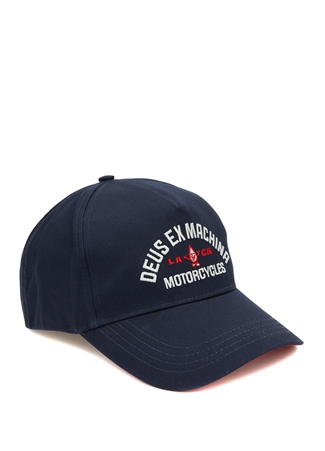 Deus Ex Machina Erkek Lacivert Logolu Şapka EU Deus Ex Machina Erkek Lacivert Logolu Şapka EU