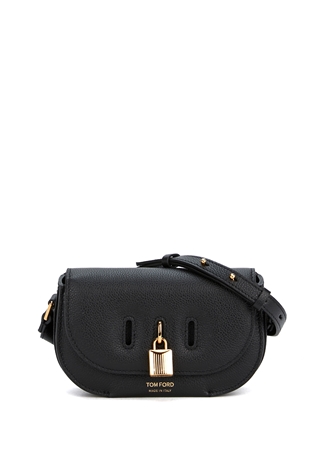Tom Ford Kadın Siyah Kilit Detaylı Deri Omuz Çantası EU Tom Ford Kadın Siyah Kilit Detaylı Deri Omuz Çantası EU