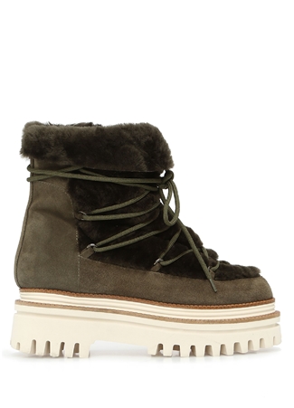 Paloma Barcelo Kadın Nazare Haki Süet Kar Botu 36 EU