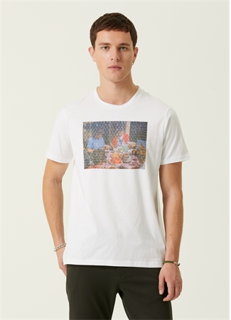 Academia Erkek Beyaz Fotoğraf Baskılı T-shirt S EU Academia Erkek Beyaz Fotoğraf Baskılı T-shirt S EU