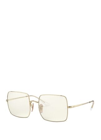 Ray-Ban Kadın Square Shiny Gold Güneş Gözlüğü Altın Rengi 54 EU