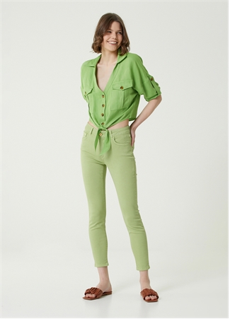 Network Kadın Slim Fit Mint Casual Pantolon Yeşil 32 EU Network Kadın Slim Fit Mint Casual Pantolon Yeşil 32 EU