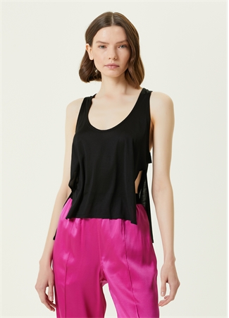 Tom Ford Kadın Siyah Yırtmaç Detaylı Askılı İpek Bluz S Eu Tom Ford Kadın Siyah Yırtmaç Detaylı Askılı İpek Bluz S Eu