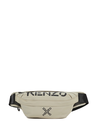 Kenzo Erkek Bej Logo Detaylı Bel Çantası EU