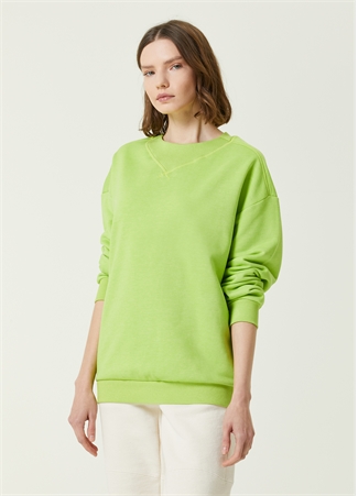 Qollanchi Kadın Emma Yeşil Bisiklet Yaka Sweatshirt L EU Qollanchi Kadın Emma Yeşil Bisiklet Yaka Sweatshirt L EU