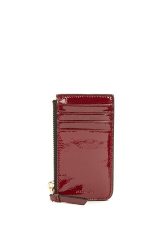 Allsaints Kadın Bordo Deri Kartlık EU