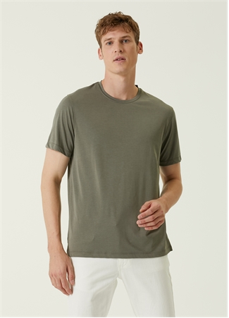 Beymen Collection Erkek Cool Touch Haki Bisiklet Yaka T-shirt S EU Beymen Collection Erkek Cool Touch Haki Bisiklet Yaka T-shirt S EU