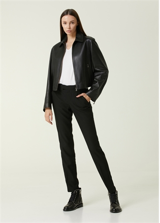 Zadig&Voltaire Kadın Siyah Paçası Fermuar Detaylı Pantolon 36 FR Zadig&Voltaire Kadın Siyah Paçası Fermuar Detaylı Pantolon 36 FR