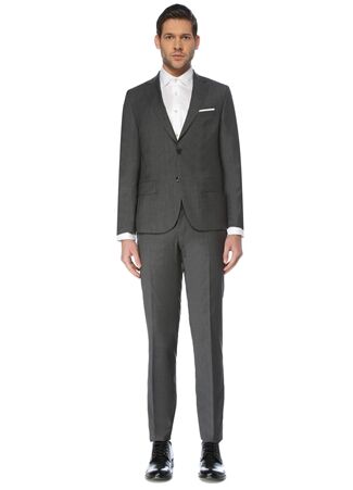 Beymen Club Erkek Drop 7 Gri Kelebek Yaka Yün Takım 46 EU