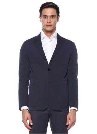 Corneliani Id Erkek Lacivert Kelebek Yaka Ceket 52 IT