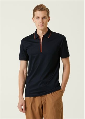 Boss Erkek Lacivert Polo Yaka T-shirt S EU