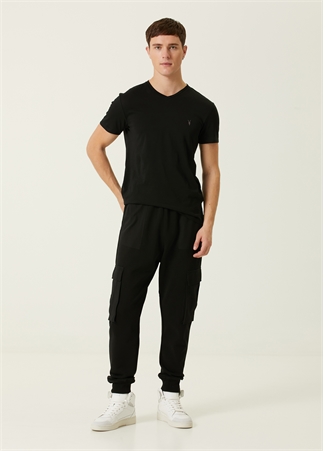 Allsaints Erkek Ash Siyah Beli Kordonlu Jogger Eşofman Altı S EU Allsaints Erkek Ash Siyah Beli Kordonlu Jogger Eşofman Altı S EU