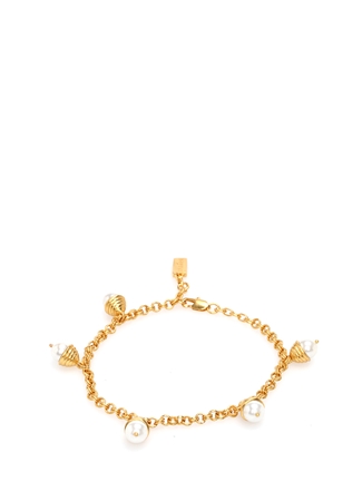 Valere Kadın Gold İncili Zincir Formlu Halhal Altın Rengi EU