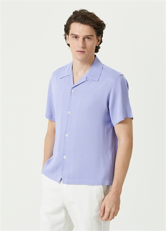 Sandro Erkek Lila Kısa Kollu Gömlek Mor S Eu Sandro Erkek Lila Kısa Kollu Gömlek Mor S Eu
