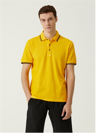 Canali Erkek Sarı Polo Yaka T-shirt 52 IT Canali Erkek Sarı Polo Yaka T-shirt 52 IT