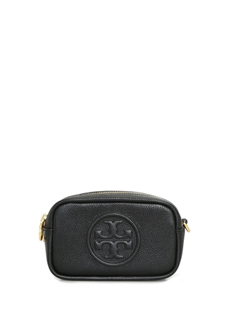 Tory Burch Kadın Perry Bombe Mini Siyah Deri Omuz Çantası EU Tory Burch Kadın Perry Bombe Mini Siyah Deri Omuz Çantası EU