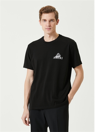 Amiri Erkek Siyah Baskılı Logolu Basic T-shirt M EU Amiri Erkek Siyah Baskılı Logolu Basic T-shirt M EU