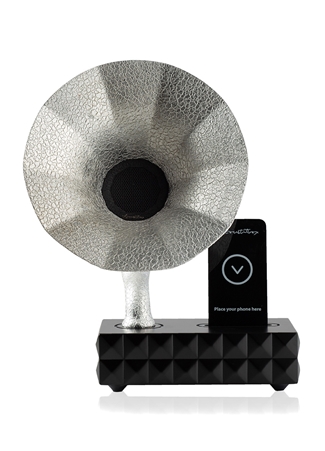 Acoustibox Siyah Silver Akustik Gramofon Gri EU Acoustibox Siyah Silver Akustik Gramofon Gri EU