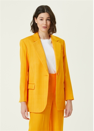 Sandro Kadın Turuncu Kelebek Yaka Blazer 34 Fr Sandro Kadın Turuncu Kelebek Yaka Blazer 34 Fr