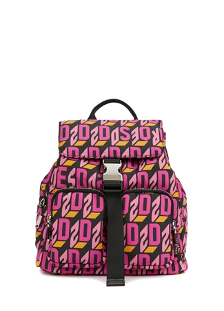 Dsquared2 Kadın Pembe Karışık Logo Baskılı Sırt Çantası EU Dsquared2 Kadın Pembe Karışık Logo Baskılı Sırt Çantası EU