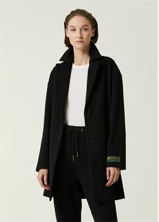 Beymen Collection Kadın Siyah Bol Kesim Yün Kaban 40