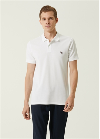 PS by Paul Smith Erkek Beyaz Logolu Polo Yaka T-shirt S EU PS by Paul Smith Erkek Beyaz Logolu Polo Yaka T-shirt S EU