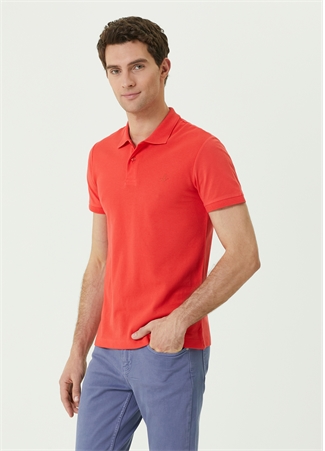 Beymen Club Erkek Slim Fit Nar Çiçeği Polo Yaka T-shirt Kırmızı S Beymen Club Erkek Slim Fit Nar Çiçeği Polo Yaka T-shirt Kırmızı S