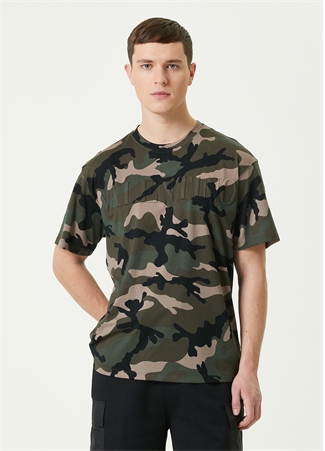 Valentino Erkek Haki Kamuflaj Desenli Logolu T-shirt S EU Valentino Erkek Haki Kamuflaj Desenli Logolu T-shirt S EU